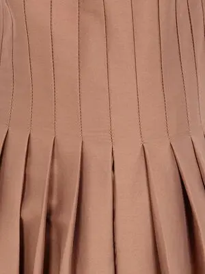 SEMICOUTURE Pleated Midi Dress With Sweetheart Neckline