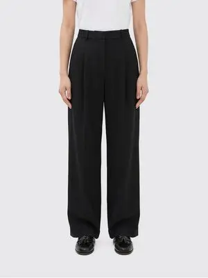 AMI Paris Virgin Wool Palazzo Trousers - Black