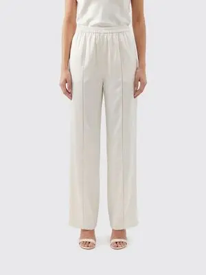 Loulou De Saison Satin Palazzo Trousers - Ivory