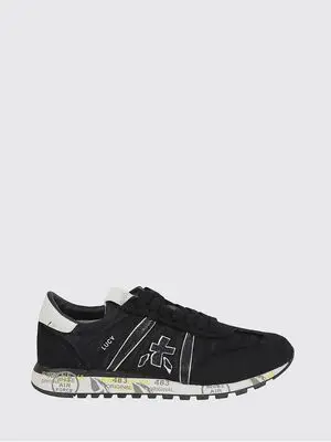 Premiata Lucy Cotton Twill And Nylon Sneakers - Black