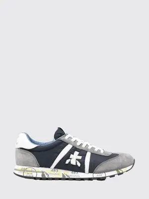 Premiata Lucy Cotton Twill And Nylon Sneakers - Blue