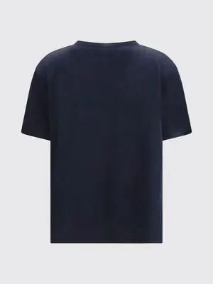 Fabiana Filippi V-neck T-shirt With Pocket Detail - Blue