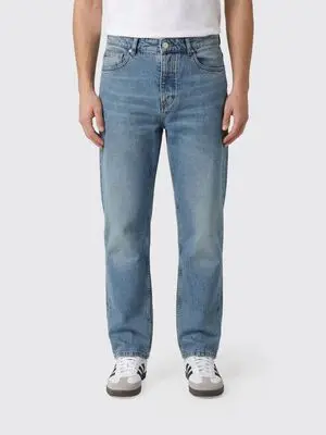 AMI Paris Straight Jeans In Cotton Denim - Blue