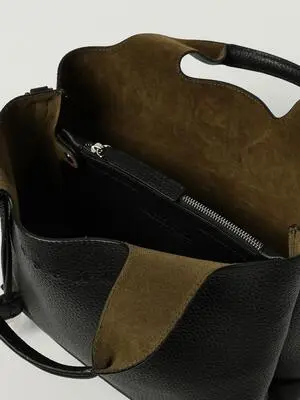 Hogan Textured Leather Handheld Bag