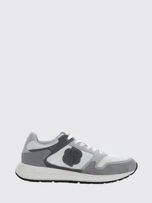 BOSS Mesh And Suede Sneakers - Grey