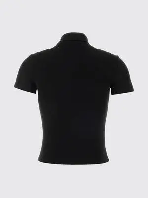 Alexander Wang Stretch Viscose Top With Zip - Black