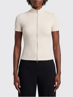 Alexander Wang Stretch Viscose Top With Zip - Ivory
