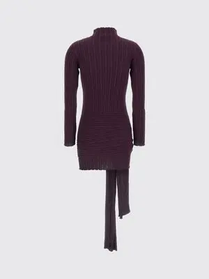 Giuseppe Di Morabito Ribbed Knit Mini Dress With Detachable Tie