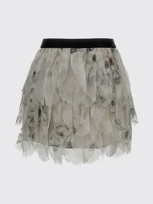 Max Mara Floral Print Silk Mini Skirt