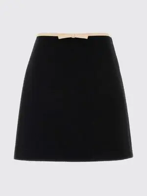 Valentino Garavani Virgin Wool Mini Skirt With Bow