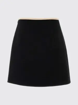 Valentino Garavani Virgin Wool Mini Skirt With Bow