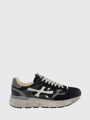 Premiata Premiata Mick Suede And Nylon Sneakers Black 1