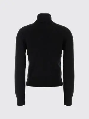 AMI Paris Merino Wool Turtleneck Sweater With Logo