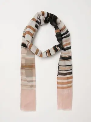 Liu Jo Striped Fabric Scarf - Multicolor