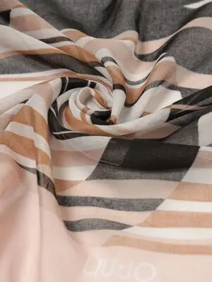 Liu Jo Striped Fabric Scarf - Multicolor