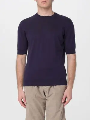 PT TORINO Short-sleeved Cotton Crew Neck Sweater
