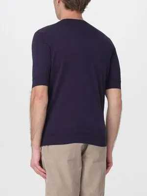PT TORINO Short-sleeved Cotton Crew Neck Sweater