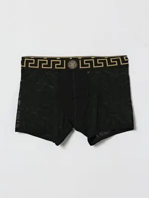 Versace Lace Boxer Shorts With Greca Band