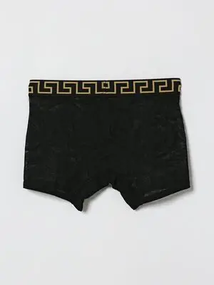 Versace Lace Boxer Shorts With Greca Band