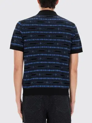 Casablanca Contrast Logo Knitted Wool Polo Shirt