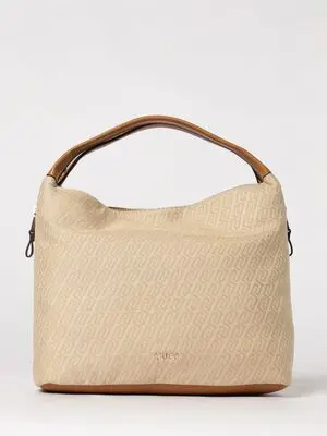 Liu Jo Canvas Bag With Jacquard Monogram - Leather