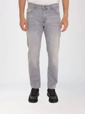 BOSS Cotton Denim Skinny Jeans With Slim Fit - Grey