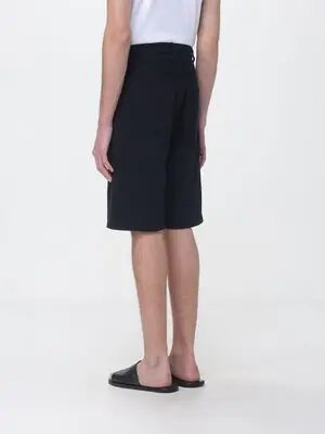 Auralee Knee-length Straight Fit Silk Shorts - Black