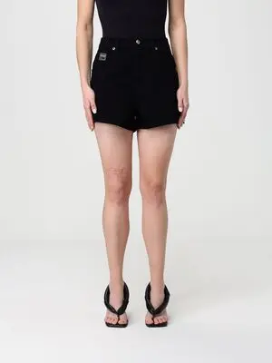 Versace Stretch Cotton Shorts - Black