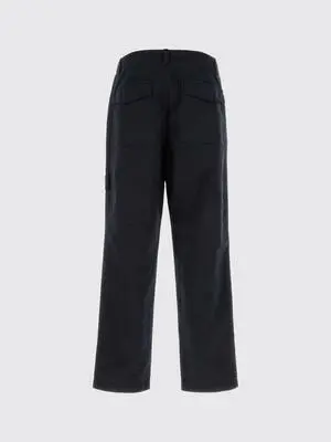 Stone Island Linen And Cotton Straight Trousers