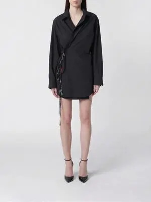 Balenciaga Cotton Chemisier Dress - Black