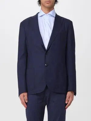 Corneliani Single-breasted Wool Blazer With Classic Lapels And Patch Pockets - Mud