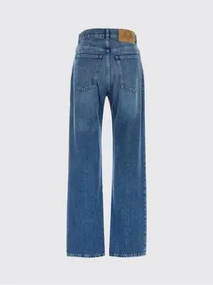 Moschino Wide-leg Denim Jeans With Applied Hearts