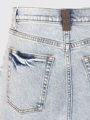 Fabiana Filippi Light Wash Distressed Jeans