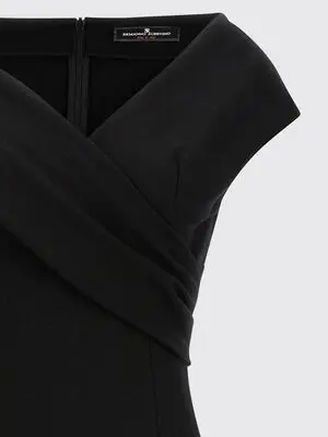 Ermanno Scervino Draped Off-shoulder Midi Dress