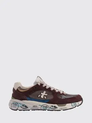 Premiata Mase Suede And Mesh Sneakers - Red