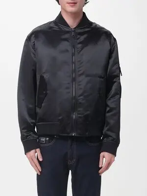 Versace Polyester Bomber Jacket - Black