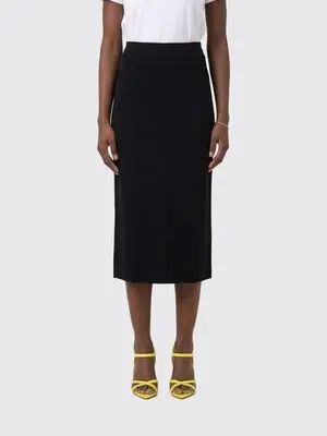 JIL SANDER Viscose Blend Pencil Skirt - Black