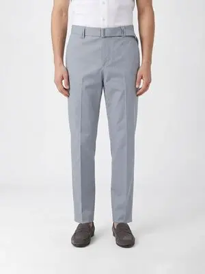 LARDINI Cotton And Silk Chino Trousers - Grey