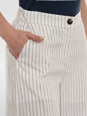 Liu Jo Striped Viscose High-waisted Palazzo Pants