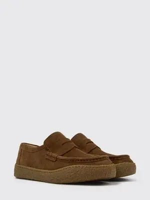 Camper Peu Terreno Suede Loafers With Rubber Sole