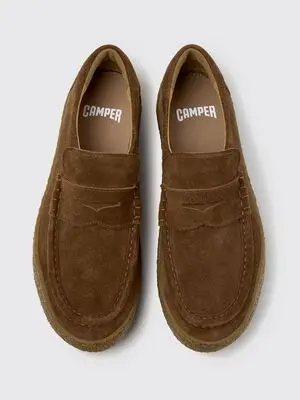 Camper Peu Terreno Suede Loafers With Rubber Sole