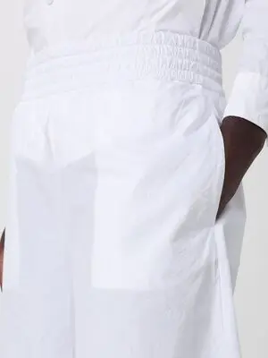 Aspesi Knee-length Cotton Poplin Chino Shorts With High Elasticated Waist