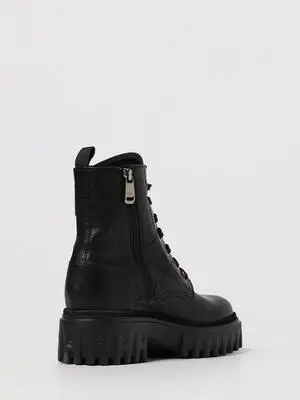 Hogan Leather Combat Boots