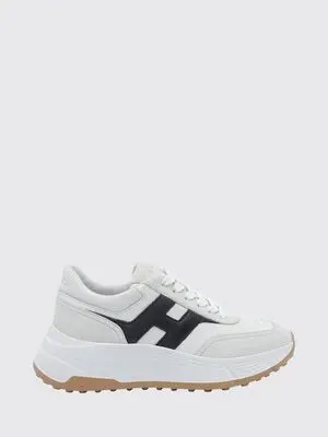 Hogan Trainers With Contrast H Detailing - White