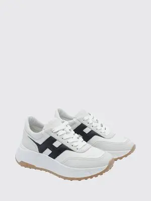 Hogan Trainers With Contrast H Detailing - White
