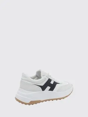 Hogan Trainers With Contrast H Detailing - White