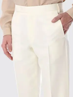 LARDINI Silk Blend Tailored Trousers