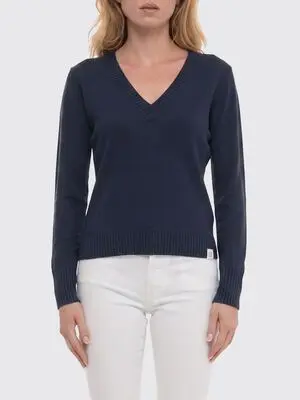 Peuterey Slim Fit V-neck Viscose Blend Sweater With Long Sleeves