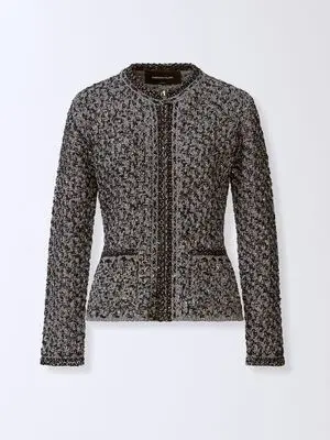 Fabiana Filippi Textured Zip-up Jacket - Grey