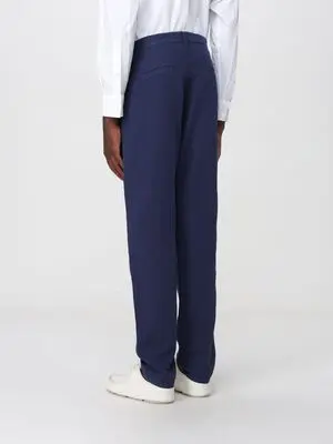 Aspesi Mid-rise Regular Fit Linen-blend Chino Trousers